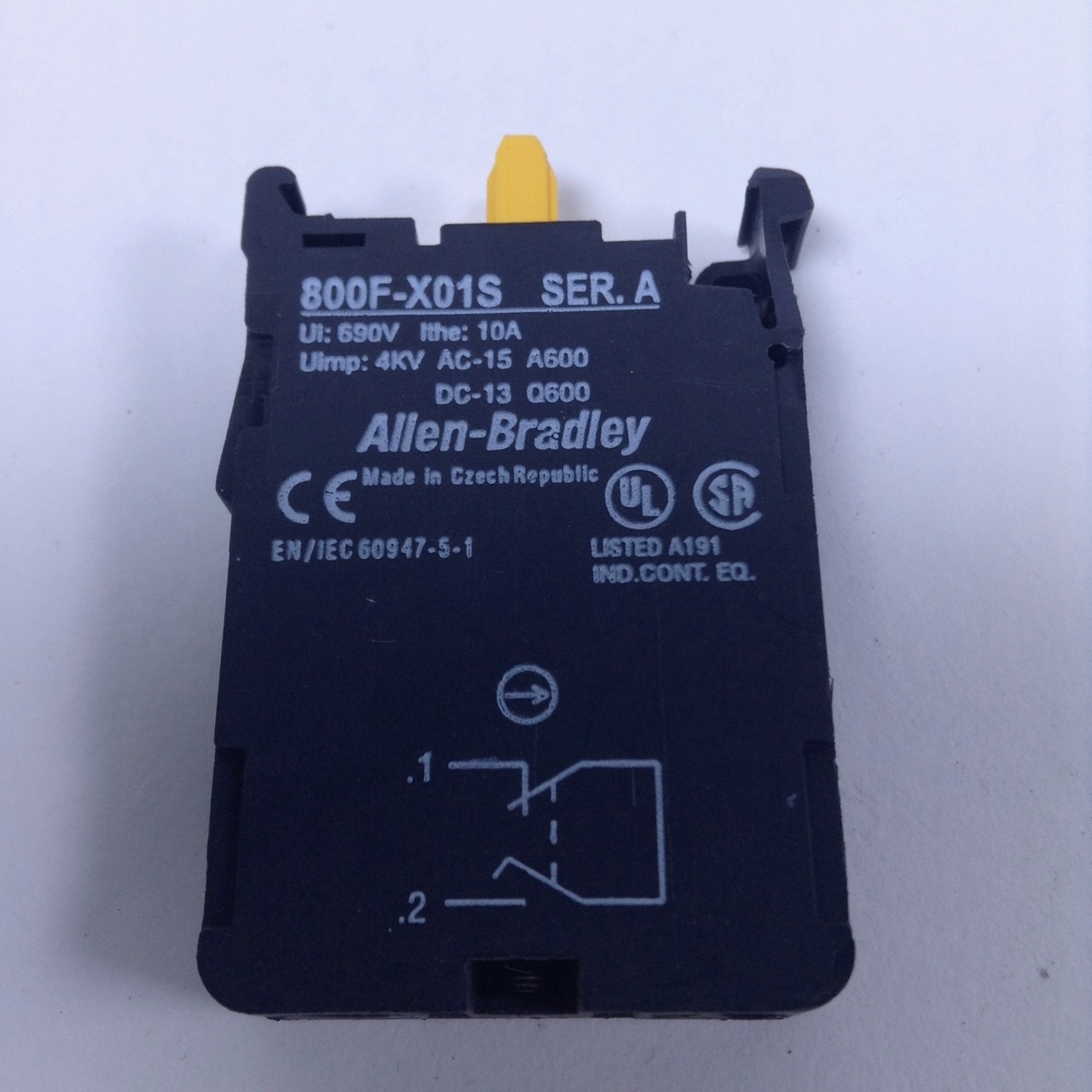 Allen Bradley 800F-X01S Series A Contact Block NMP