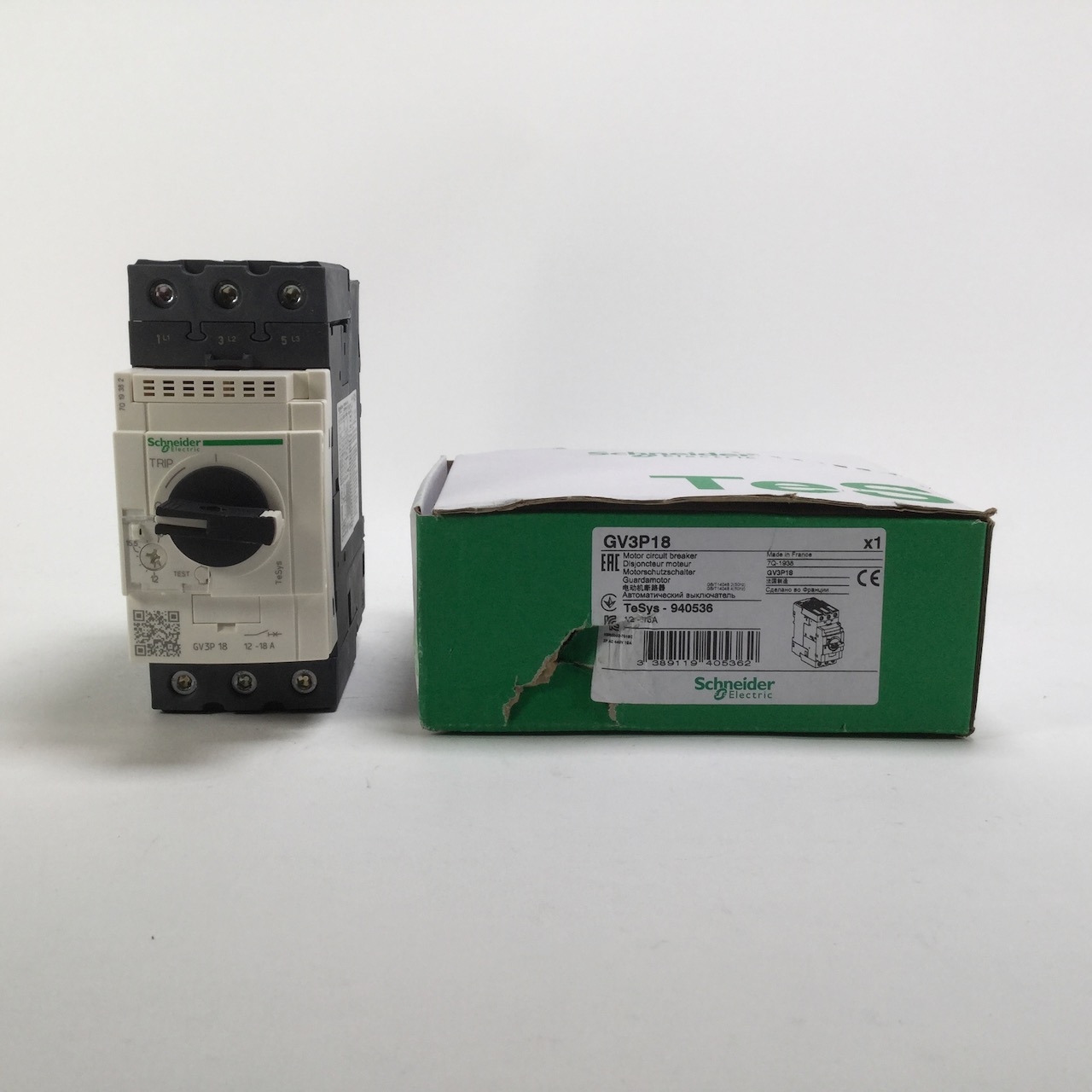 Schneider Electric GV3P18 Motor circuit breaker schutzschalter TeSys ...