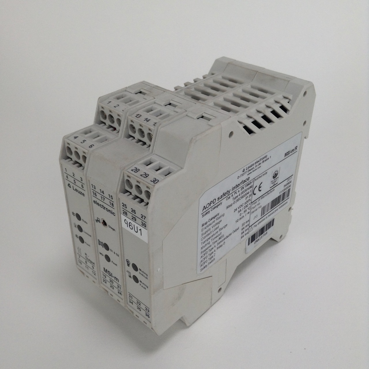 Leuze Electronic 549904 AOPD Safety Interface MSI-M/R 24VDC 5A/230V ...